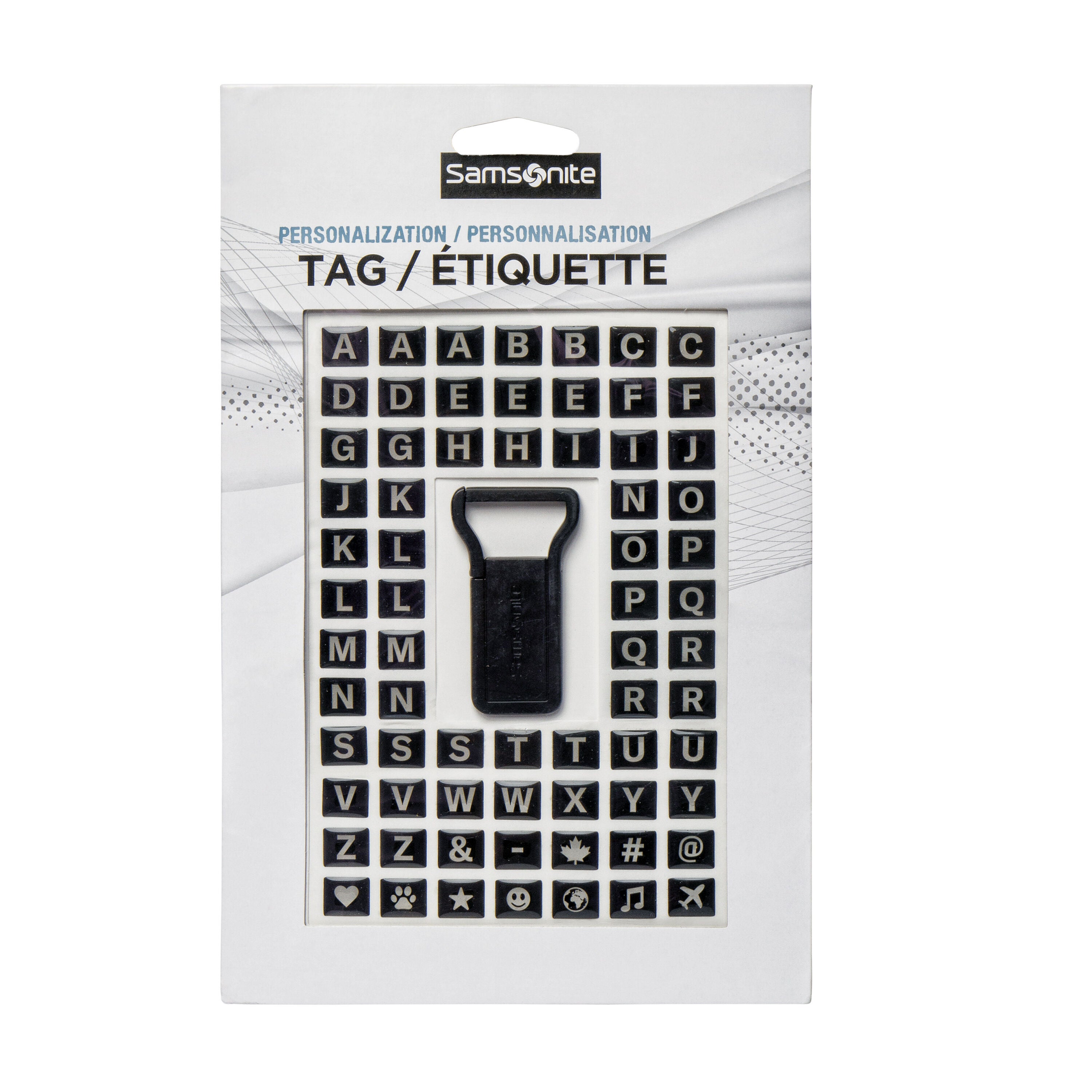 Samsonite Personalization ID Clip with Stickers